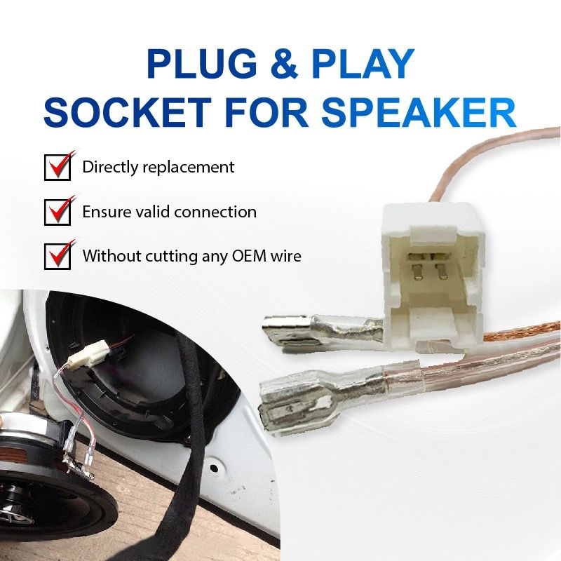 NISSAN ALMERA TEANA NAVARA SLYPHY LIVINA CAR SPEAKER SOCKET PLUG AND ...