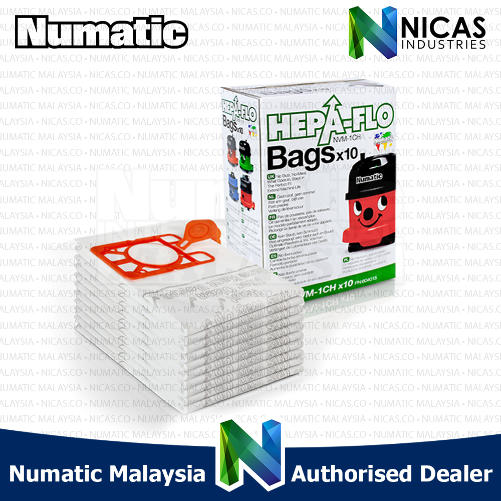 Genuine Numatic HepaFlo Vacuum Bags (9L) NVM-1CH HEPA Vacuum Bag Made ...
