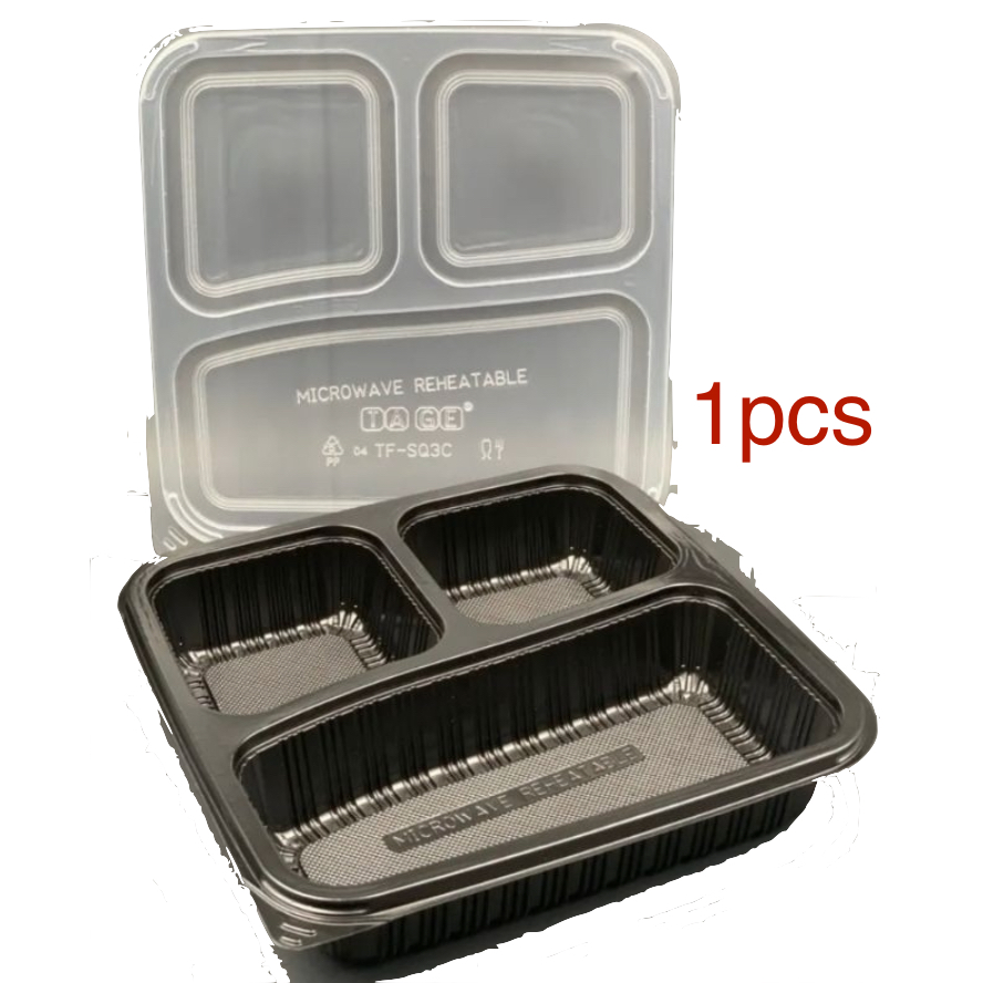 Bento Lunch Box Plastic Food Container Lid Meal Set Take Away Storage ...