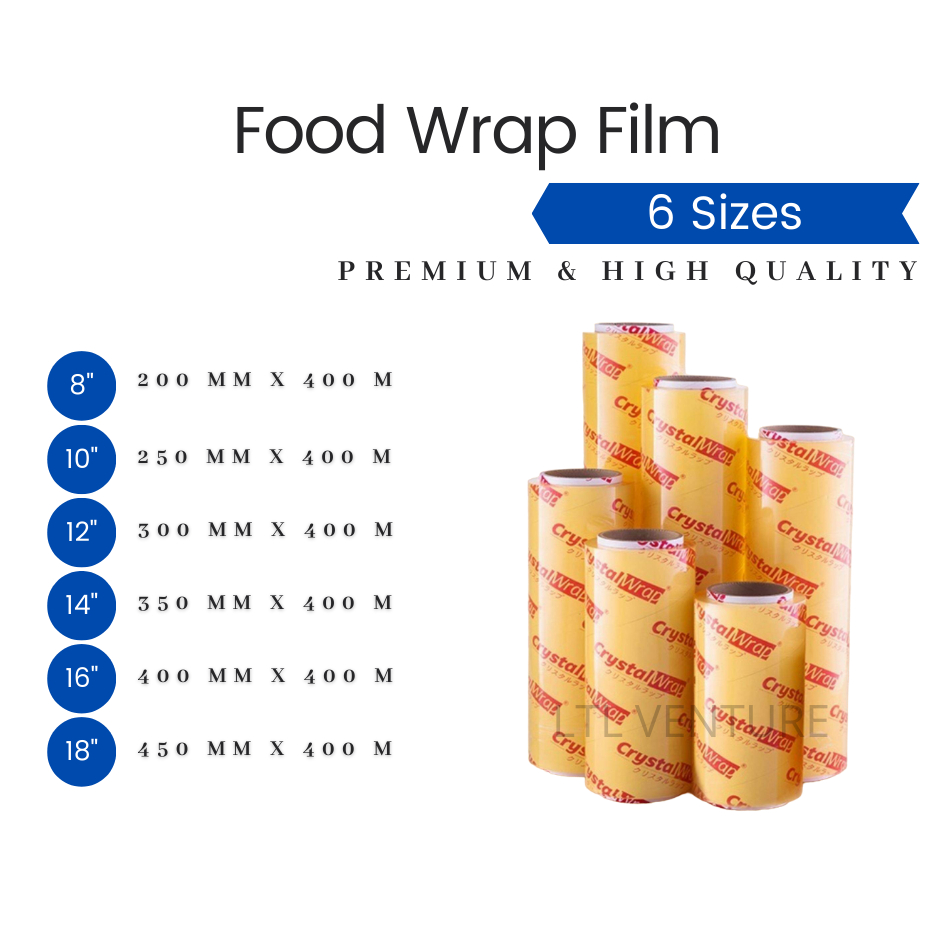 Food Wrap Film/Catering Flim/Cling Film/CrystalWrap/Film Plastik/Film ...