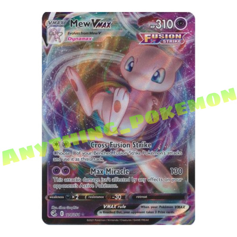 Pokemon Card - Mew Vmax (114/264) - Ultra Rare - Sword&Shield: Fusion Strike | Shopee Malaysia