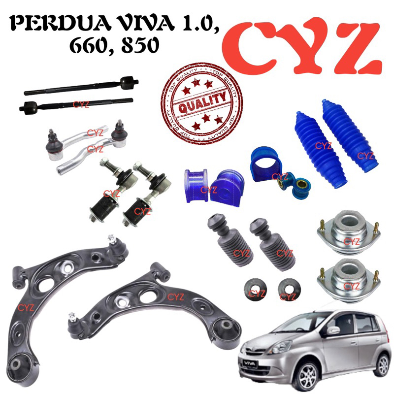 19 ITEM COMBO SET FRONT SUSPENSION PERODUA VIVA 1.0 660 850 LOWER ARM ...