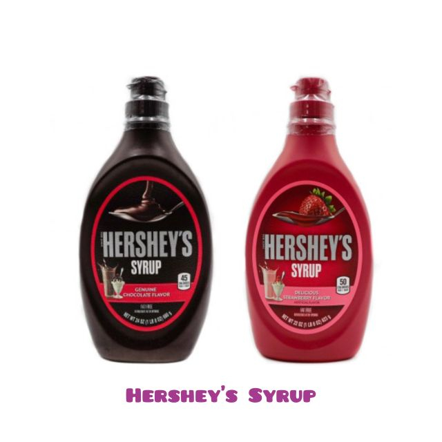 HERSHEY'S Strawbery Syrup (623gm)/ Chocolate Syrup (650gm) | Shopee ...