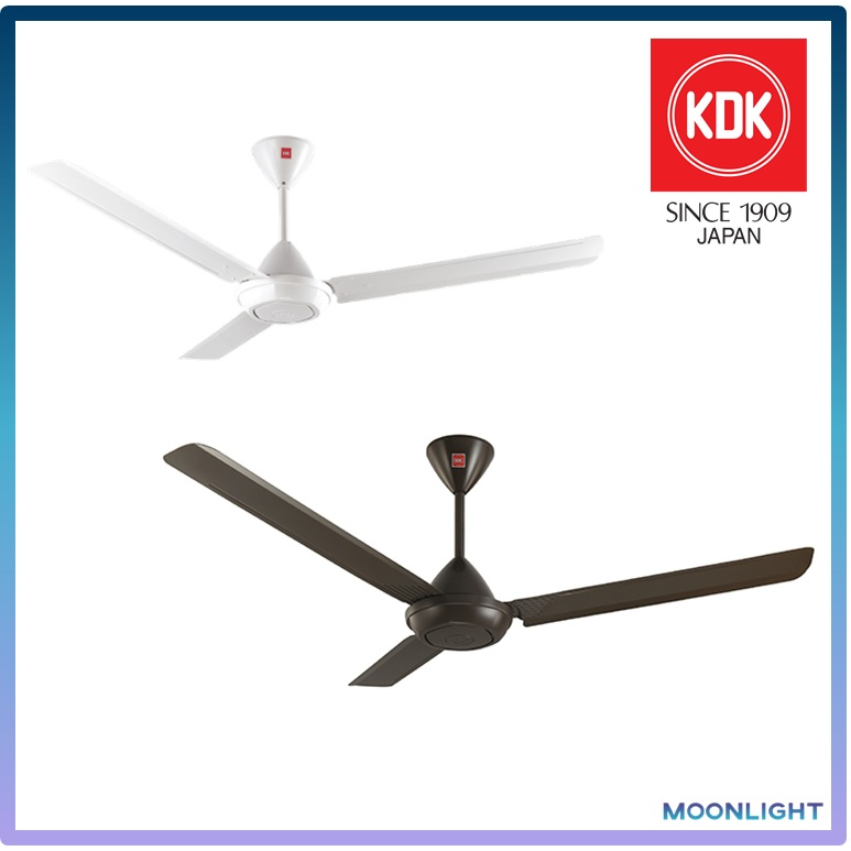 KDK Ceiling Fan 60 Inch (Regulator) K15V0 / Kipas Siling 3 Bilah Putih ...