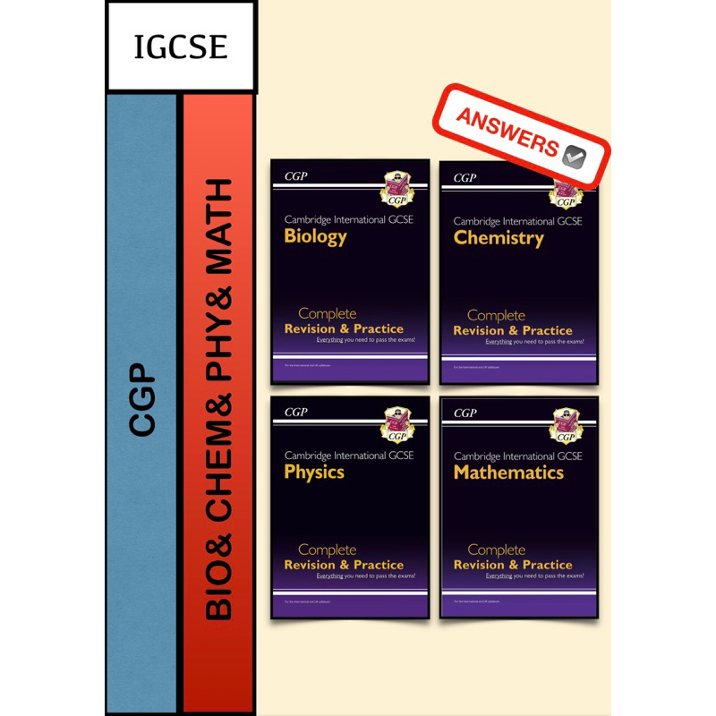 (PRINTED BOOK) CGP IGCSE Complete Revision& Practice | Shopee Malaysia