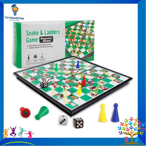 (Big Size)Snake Ladder Board Game 35cm (SUPER LARGE SIZE ) 2-4 players ...