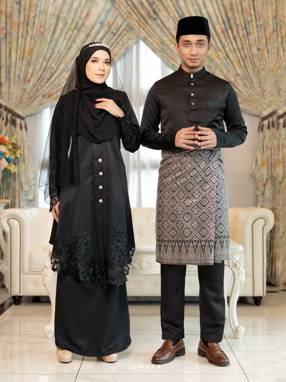BAJU MELAYU RTW BY QAMRAA SLIMFIT DAILY BASIC LACE TUNANG KAHWIN RAYA ...