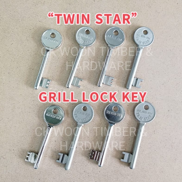 (READY STOCK) Grill Lock for Metal Door KEY ONLY/Kunci Pintu Grill ...