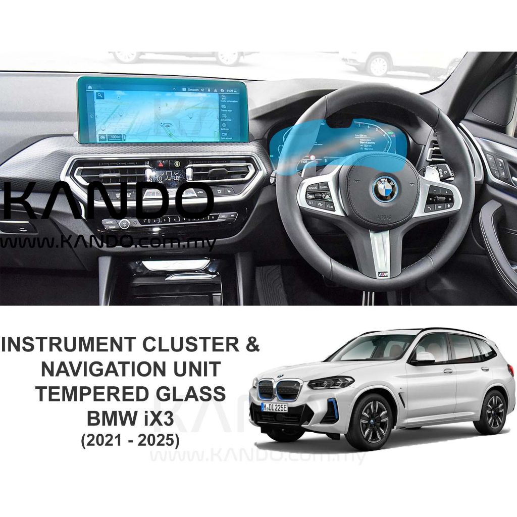 BMW iX3 Tempered Glass Protector BMW iX3 Tempered Glass BMW iX3 Glass ...