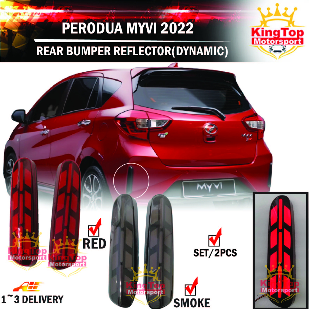 Perodua Myvi G3 Facelift (2022 to 2023) Rear Bumper Reflector LED DRL ...