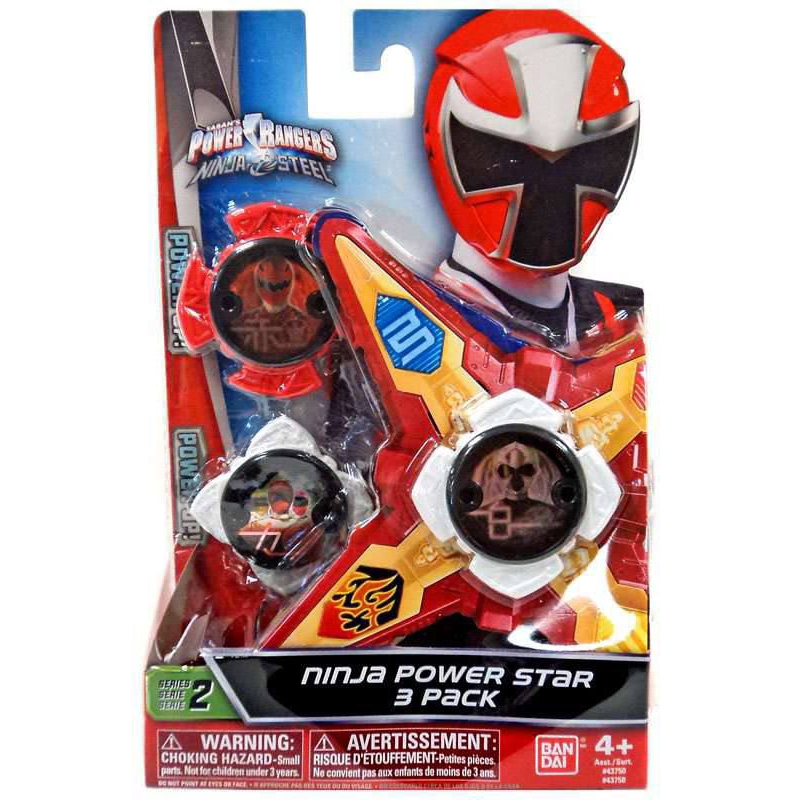 Bandai Power Rangers Ninja Steel Ninja Power Stars 3 Pack Series 1and 2 ...