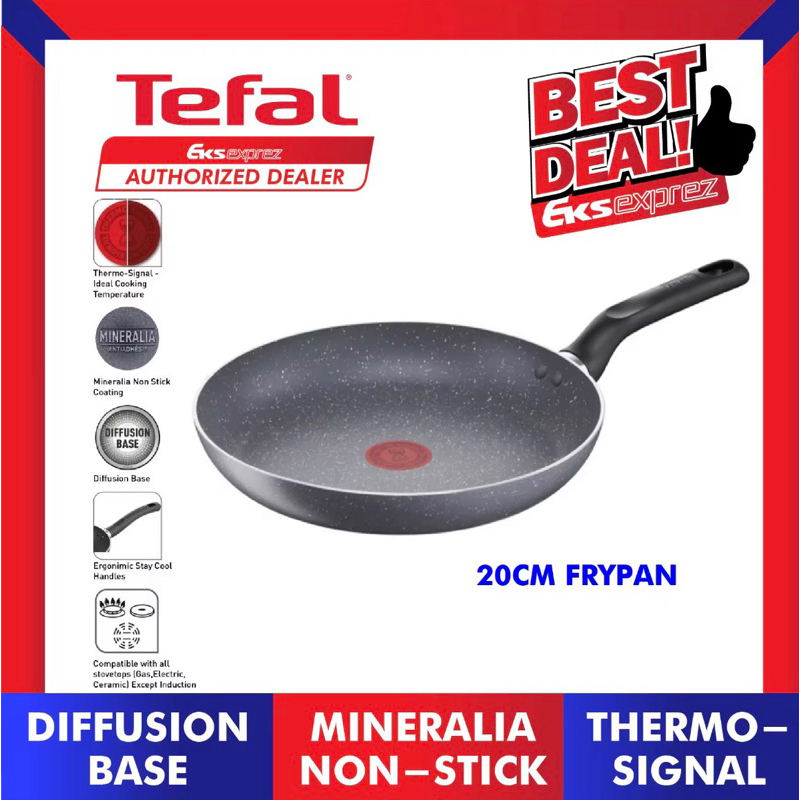 Tefal Cookware Natura Frypan 20cm (B22602) | Shopee Malaysia