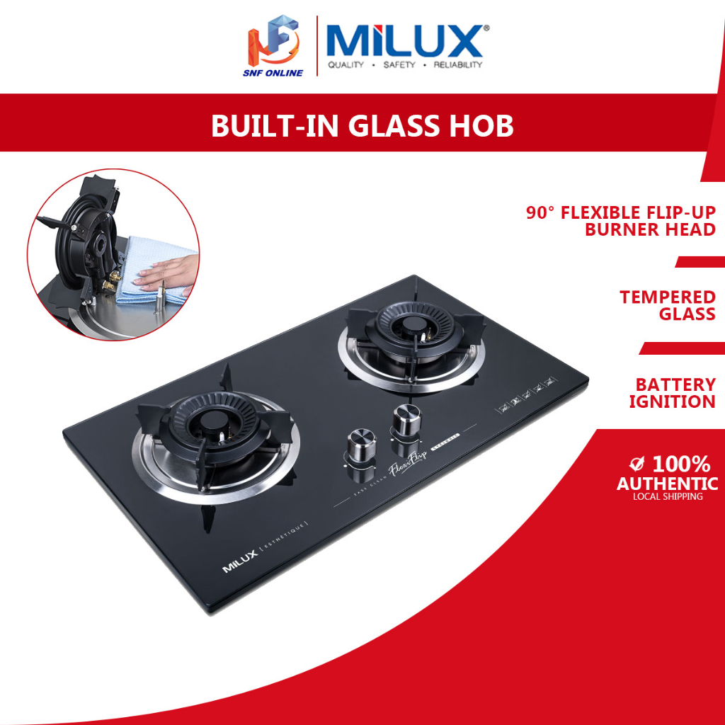 Milux Double Burner Gas Cooker Hob MGH-F266L | Shopee Malaysia