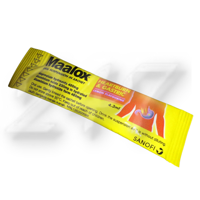 Maalox Sachet (Antacid Oral Suspension 4.3ml) | Shopee Malaysia