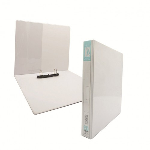 K2 PVC 2D White Ring File A4 / Fail Putih (25 / 40 / 50mm) | Shopee ...