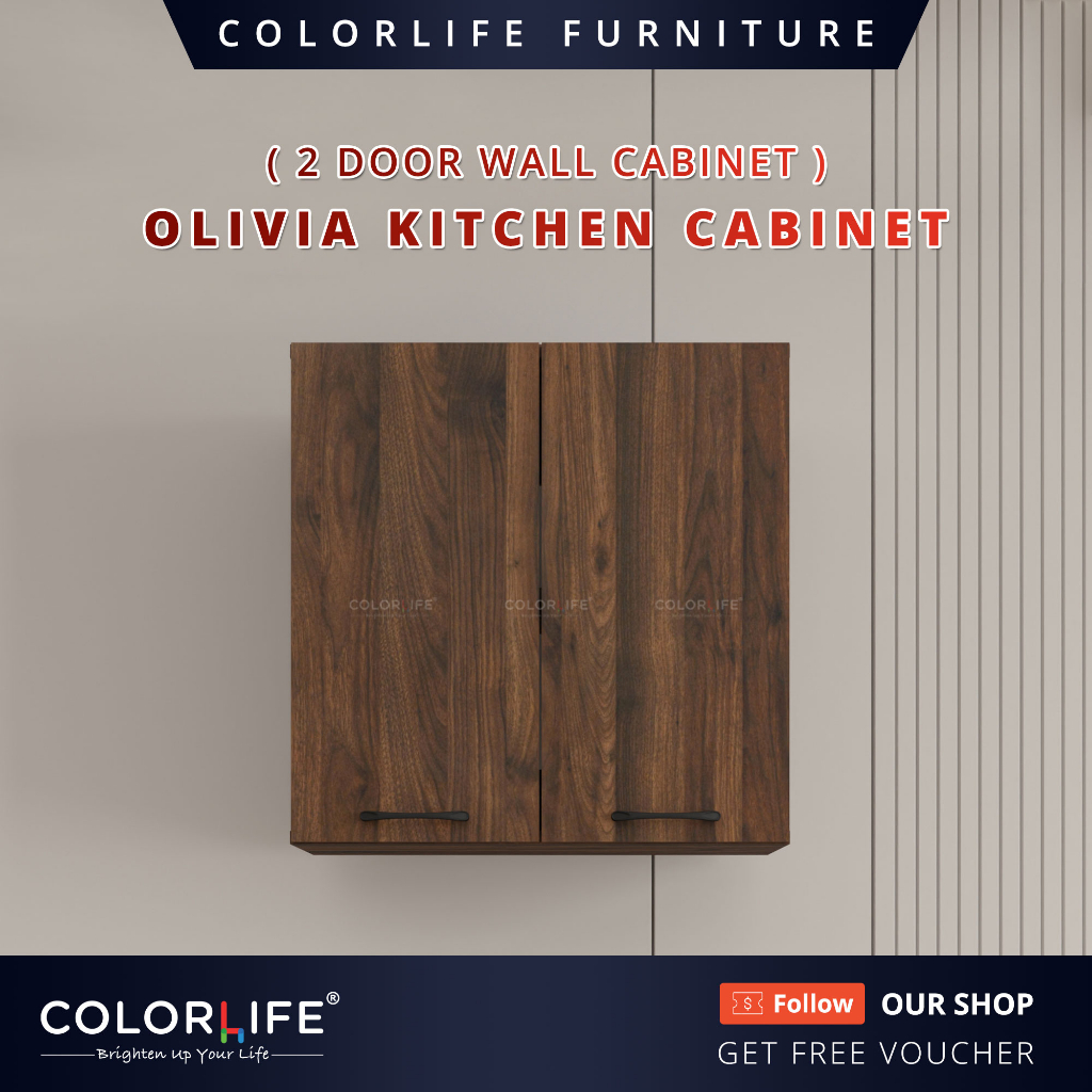 Color Life Olivia Kitchen Cabinet / Multi Function Wall Kitchen Storage ...