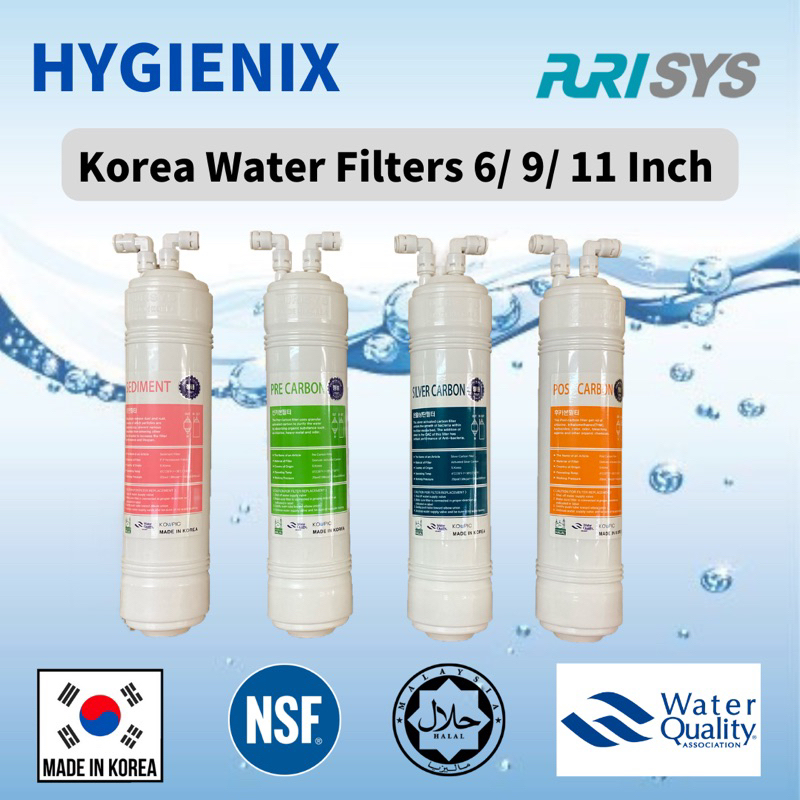 Korea Water Filters Replacement set（Purisys）U-type 6/ 9/ 11 inch韩国滤芯 | Shopee Malaysia