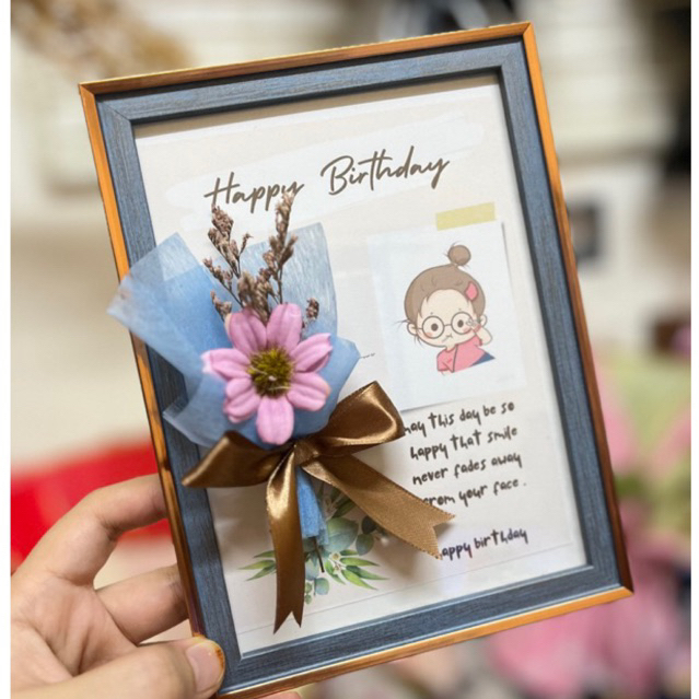 happy birthday frame aesthetic birthday frame can wish | Shopee Malaysia