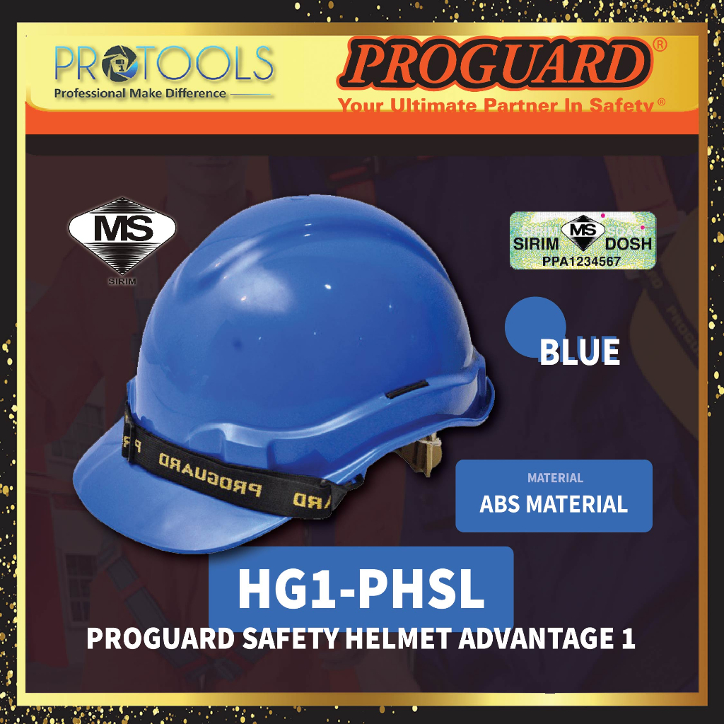 PROGUARD HG1-PHSL ADVANTAGE SAFETY HELMET (SIRIM CERTIFICATED) ABS ...