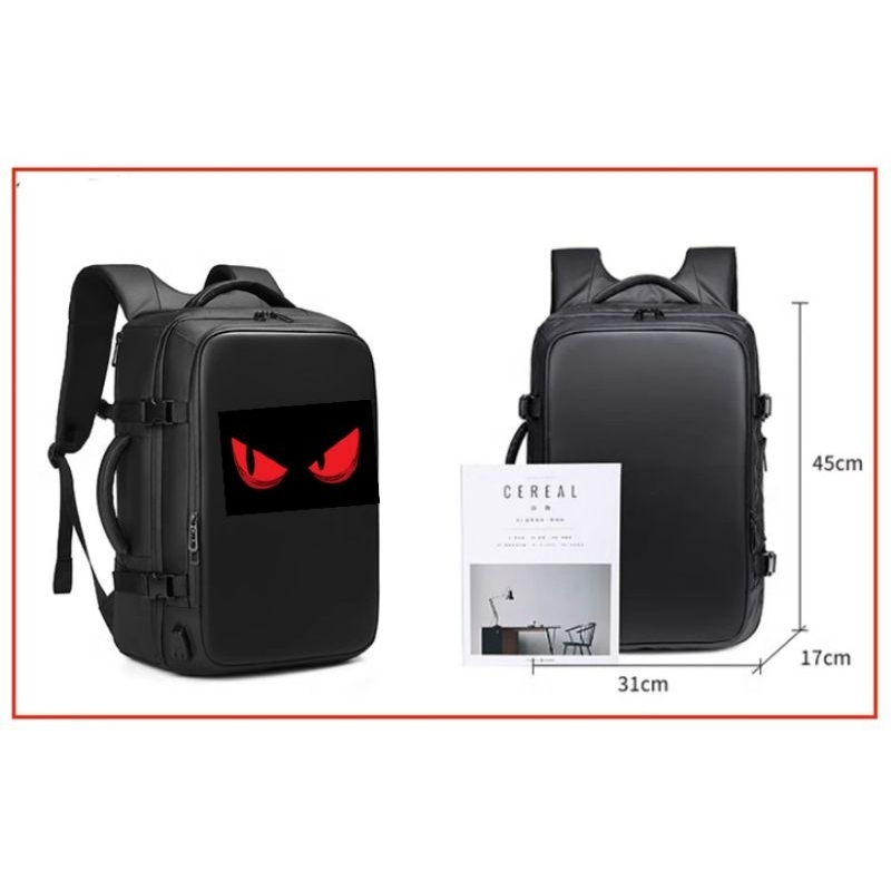 New LED screen backpack electronic luminescent driving and riding ...