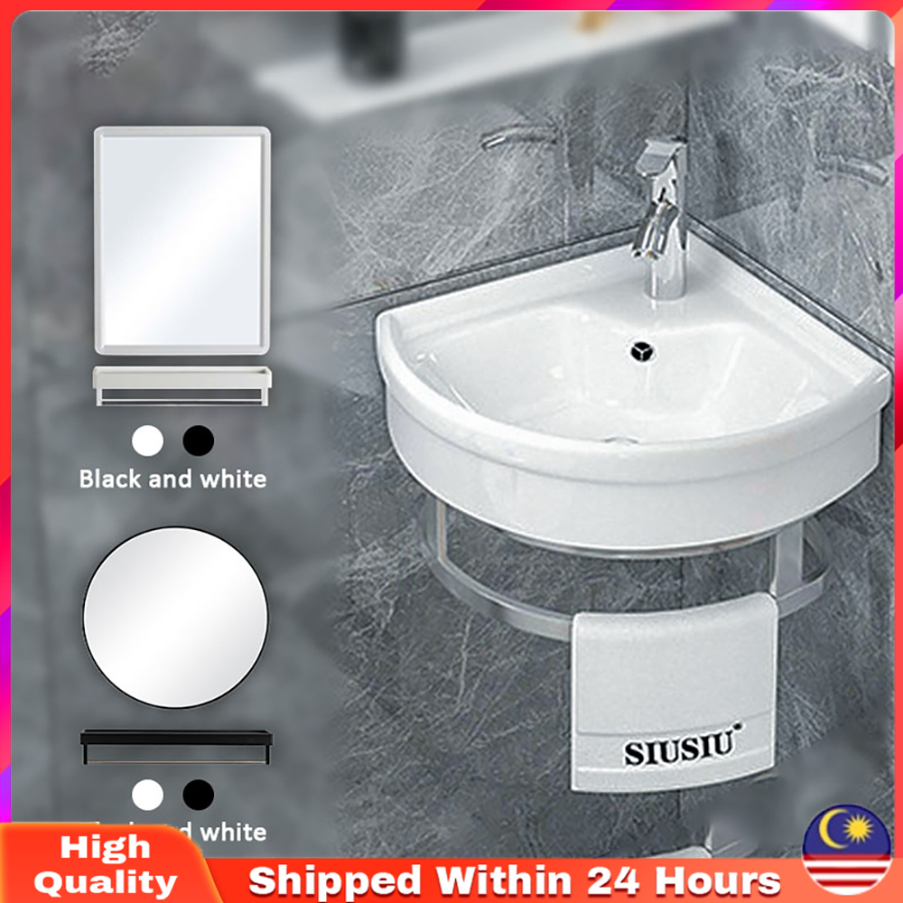 🔥hot🔥triangular Basin Cabinet Bathroom Basin Cabinet Ceramic Basin Set