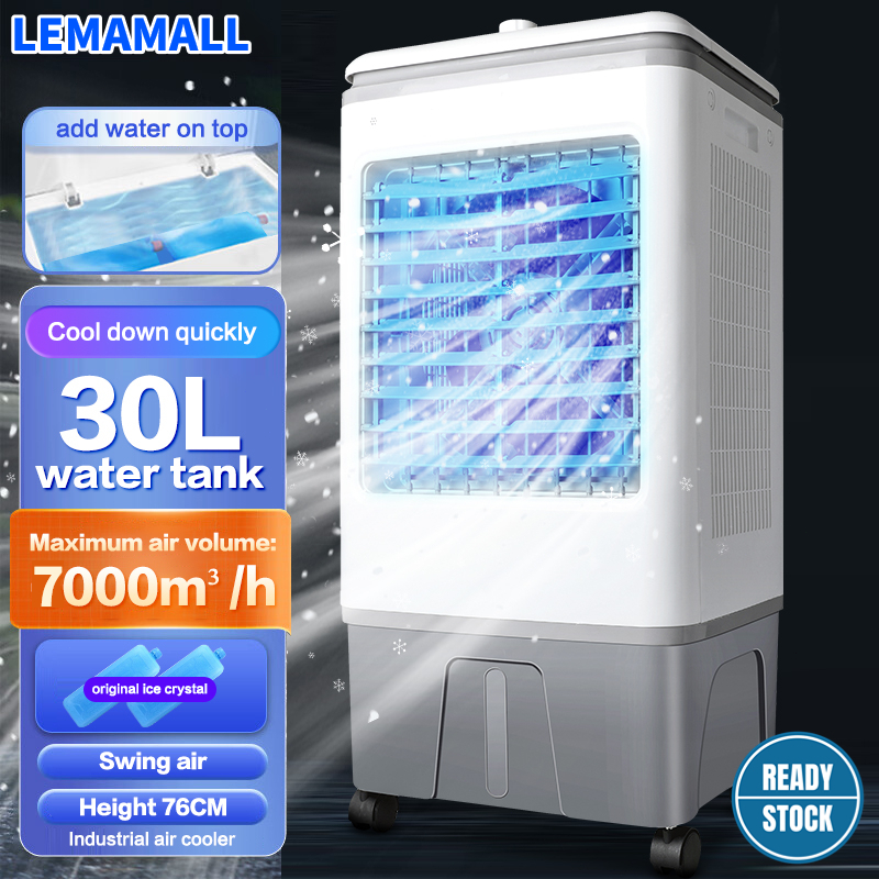 MY🔥 Air Cooler 20L 30L water tank mobile air conditioner tower ...