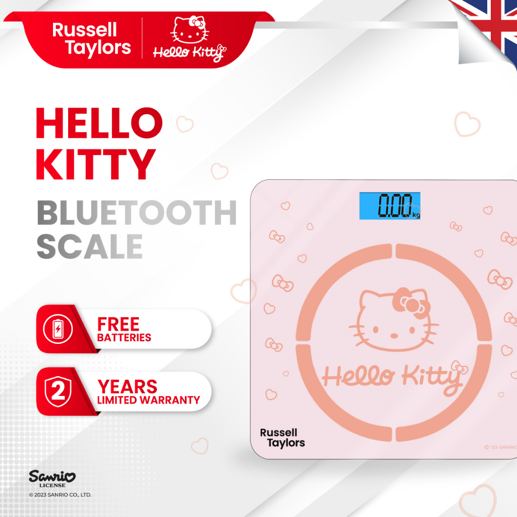 Russell Taylors x Sanrio Hello Kitty Bluetooth Weighing Scale BWS-HK ...