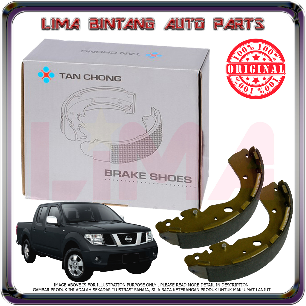 Nissan Navara D40 Rear Brake Shoe , Brake Lining Shoes Tan Chong *Original* | Shopee Malaysia