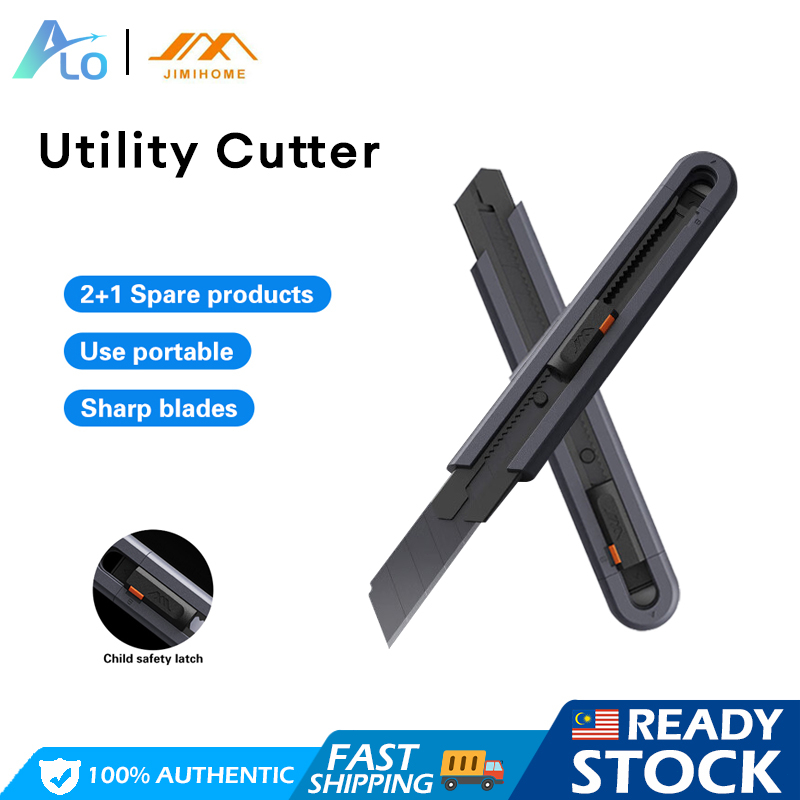 JIMIHOME Utility Knife Snap Off Blade Retractable Paper Box Cutter ...
