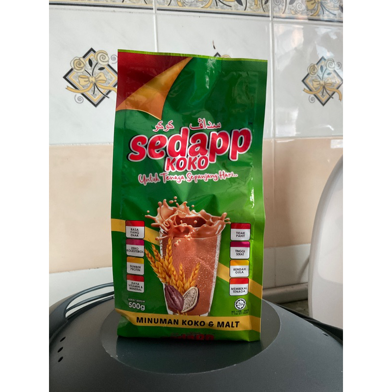 SEDAP KOKO - 1kg/500g - Serbuk Koko Asli Minuman Malt Coklat Gula ...