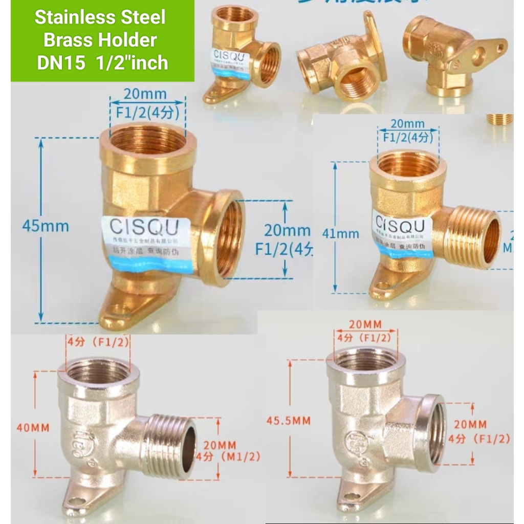 Elbow Holder Dn15 1/2inch install Bibtap Faucet Wall Plate Elbow ...