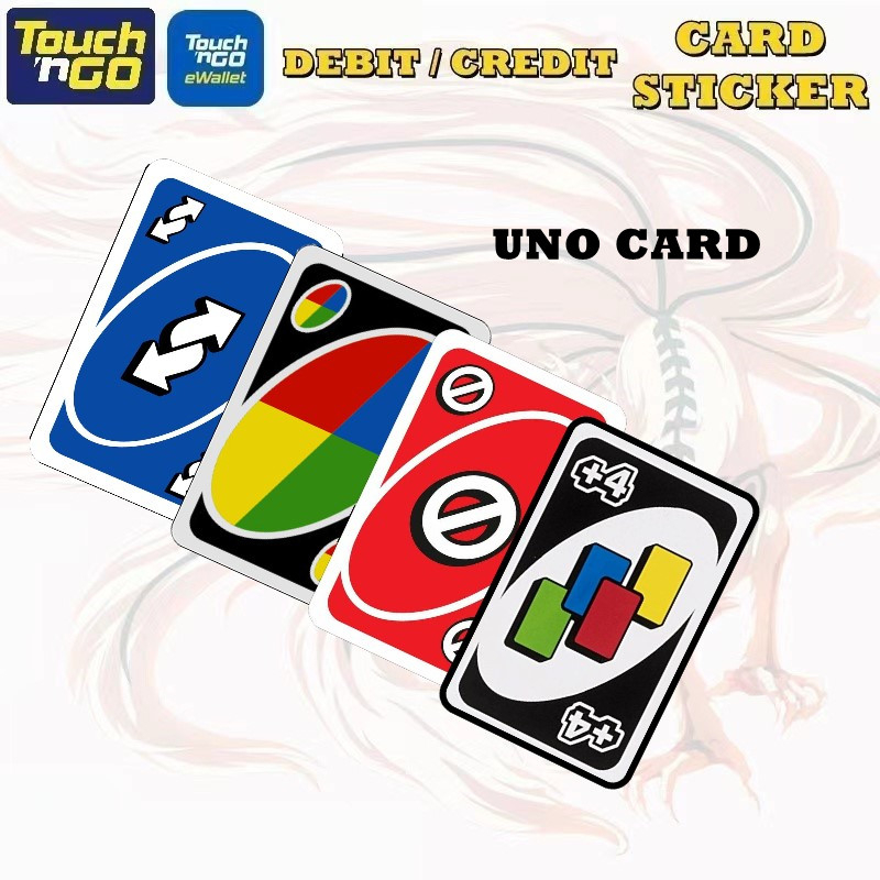 Uno Card Touch n Go Card Sticker Cover (Waterproof, High Quality) ,TNG ...