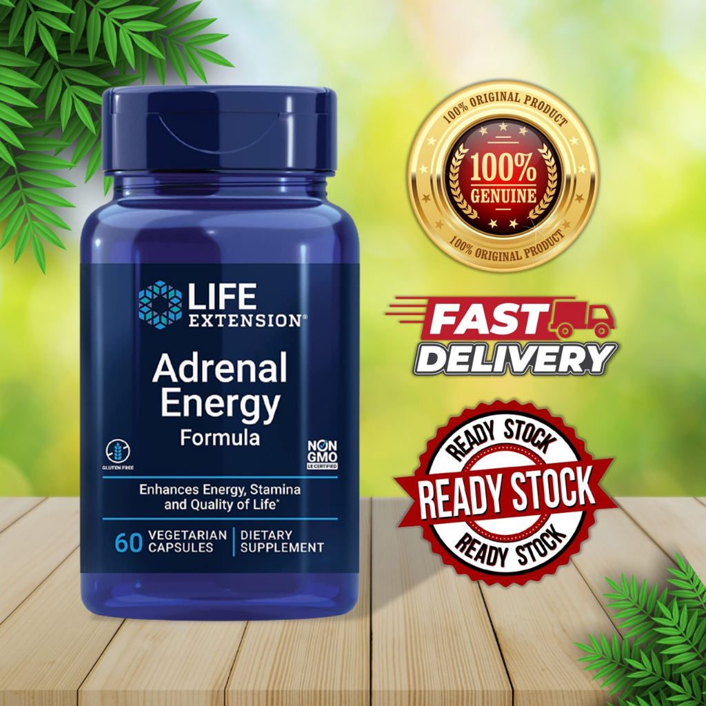 (READY STOCK) LIFE EXTENSION Adrenal Energy Formula 60 Vegetarian Capsules | Shopee Malaysia