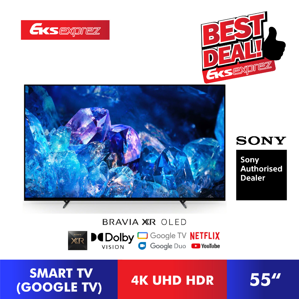 (FREE SHIPPING) Sony A80K Bravia XR OLED 4K UHD HDR Smart TV (55") XR-55A80K - 2022 Model ...