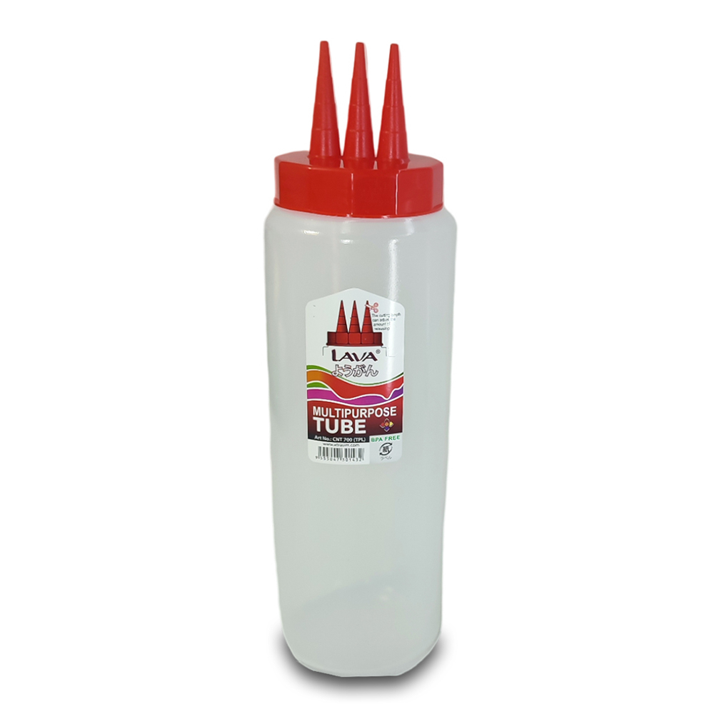LAVA Multipurpose 3 Nozzles Tube Sauce Squeezer Ketchup Liquid Bottle / Botol Sos Acuan Roti ...