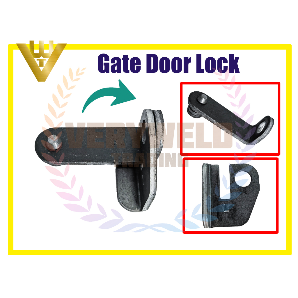 VERYWELD L Gate Door Lock / Welding Door Ear Lock / Pad Lock Hinge ...