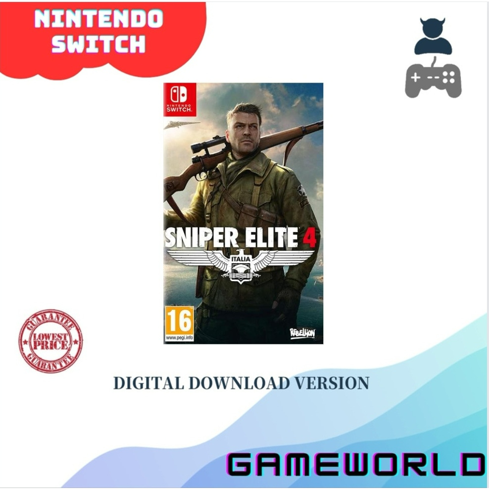 【NINTENDO SWITCH】Sniper Elite 4 Digital Download Games Normal Version ...