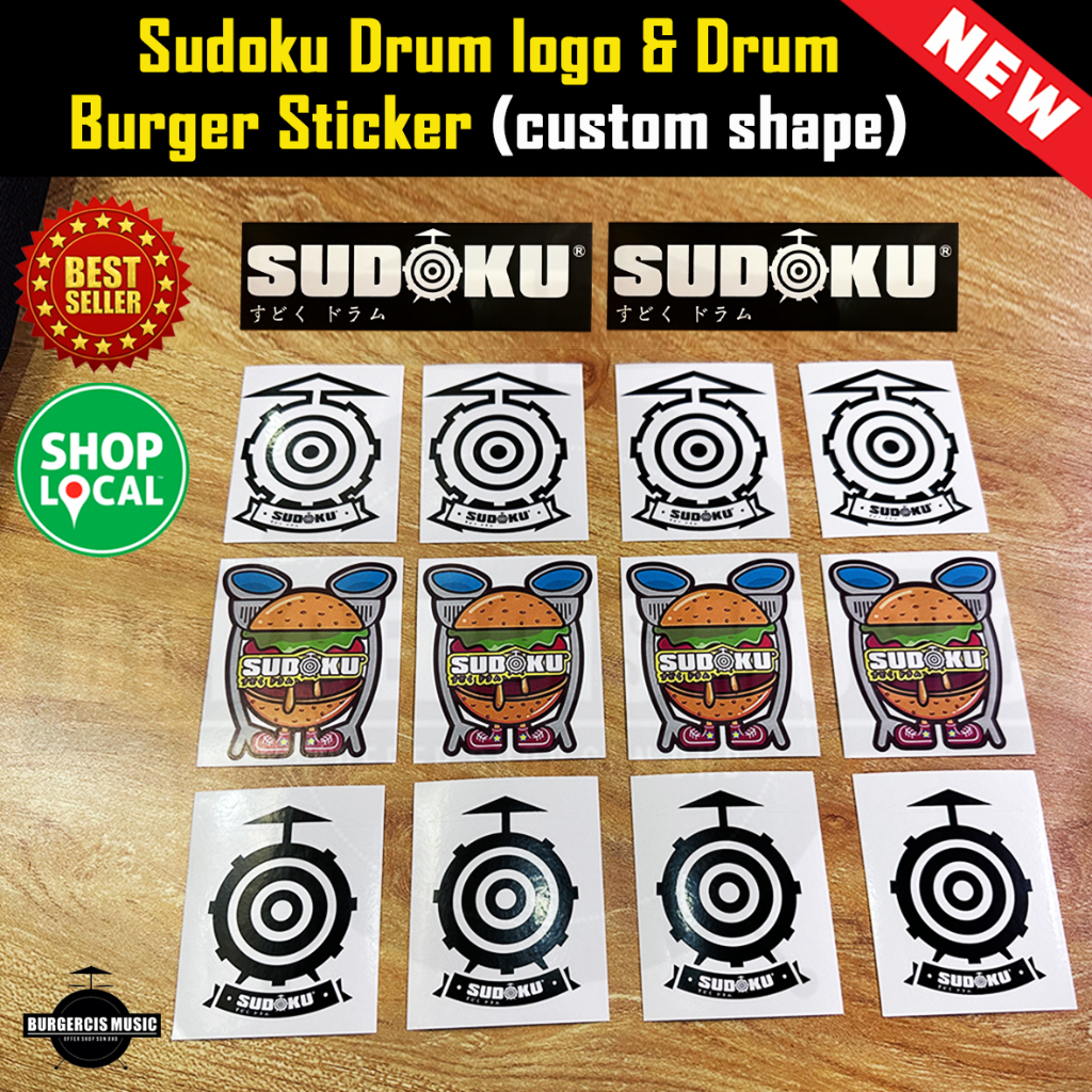 Sudoku Drum Stickers sticker sudoku Recycle Bag sudoku sticker stickers ...