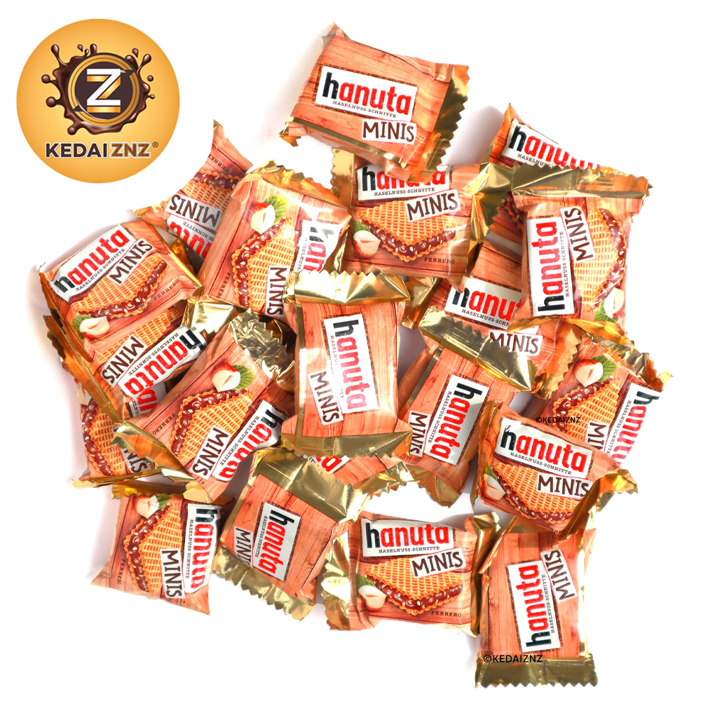 Chocolate FERRERO Hanuta HAZELNUTS Wafer MINIS 10g (1 PIECE) Coklat ...