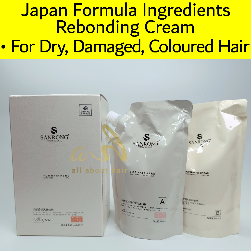 For Dry, Damage & Color Hair Use Straight Smoothing Rebonding Cream Set ...