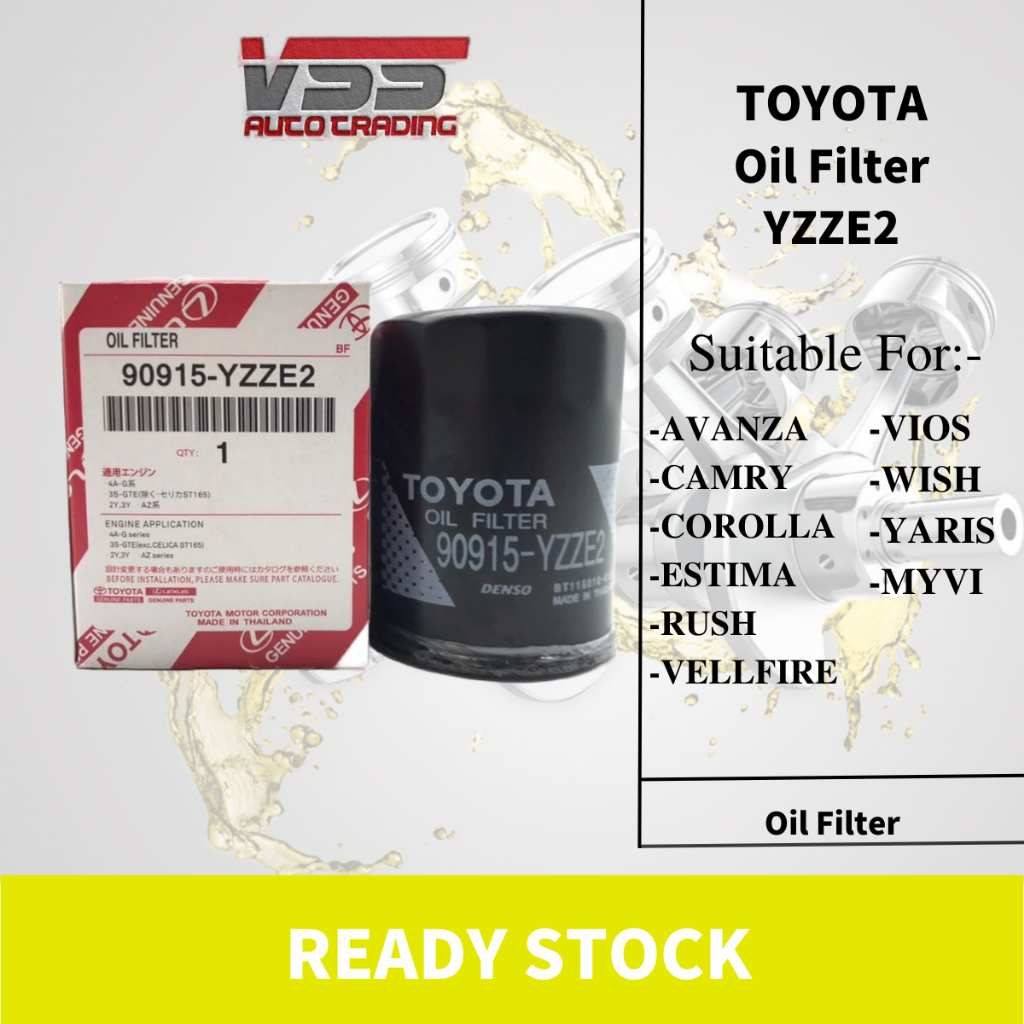 Toyota Altis / Wish / Camry / Estima Genuine Engine Oil Filter 90915 ...
