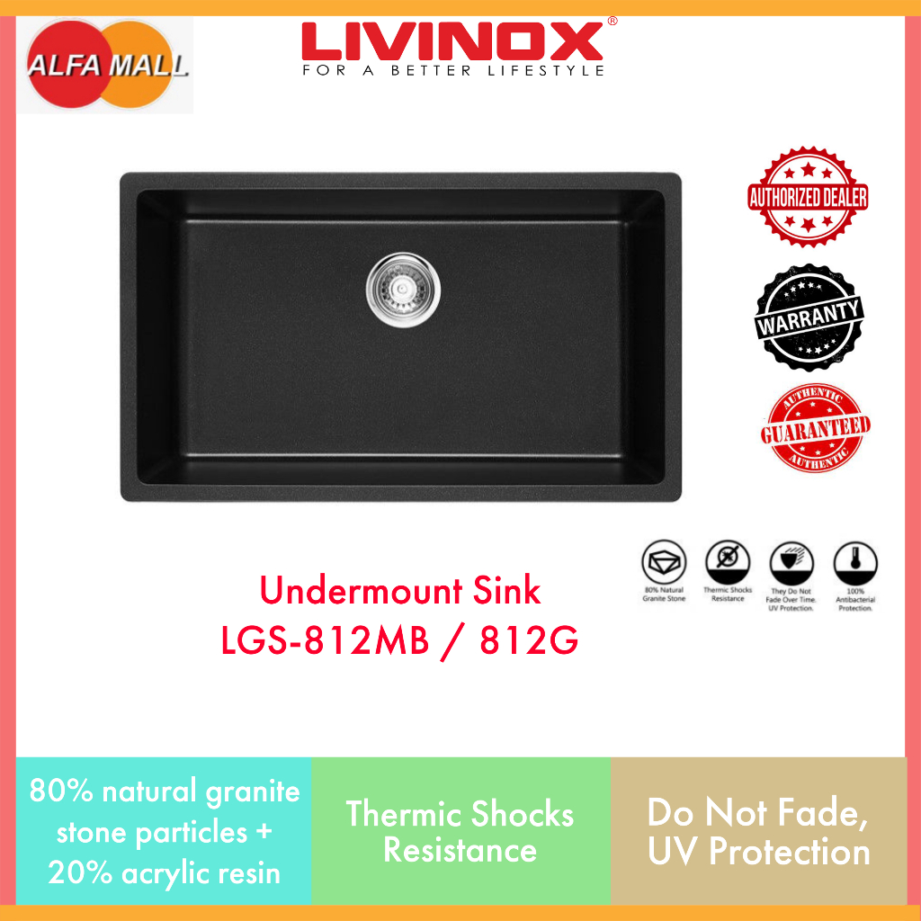 Livinox 812MB/Livinox 812G Granite Sink | Shopee Malaysia