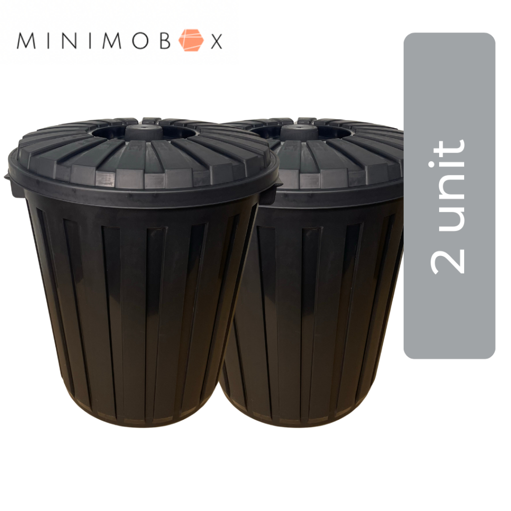 17/20 Gallon Tong Sampah Plastic Garbage Dustbin with cover Baldi 64 ...
