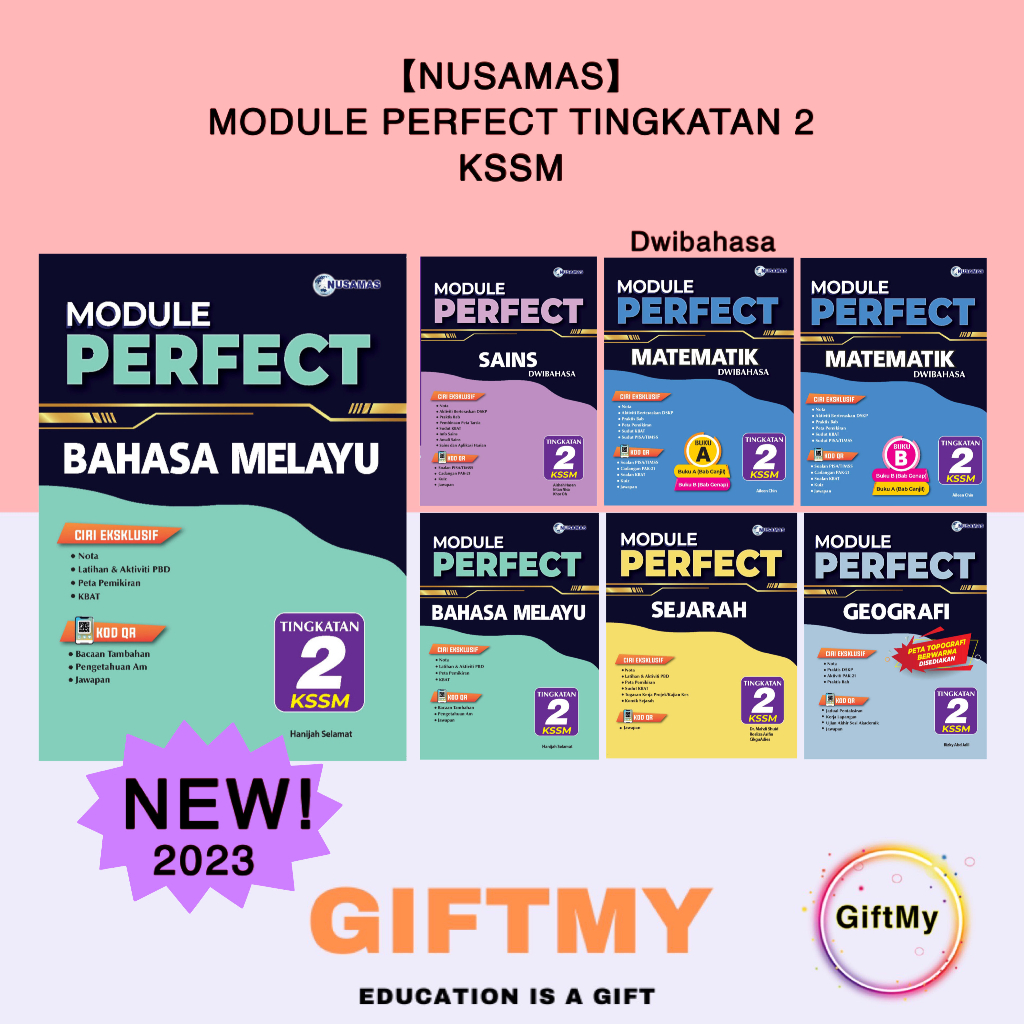 【Nusamas】Module Perfect Tingkatan 2 KSSM 2023 Dwibahasa — Buku Latihan ...