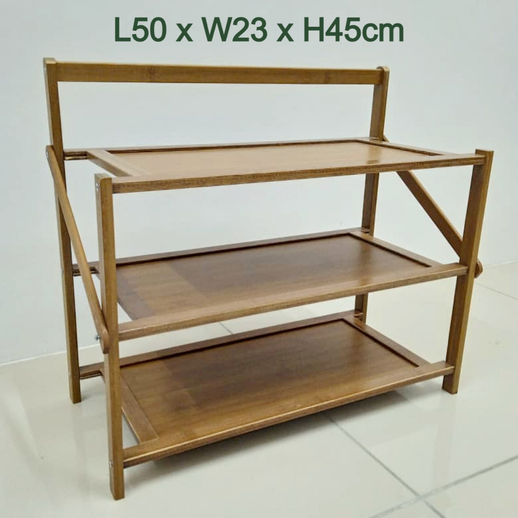 Foldable Shoe Rack Shoe Storage Rack Wooden Bamboo Steel Shoe Rack ...
