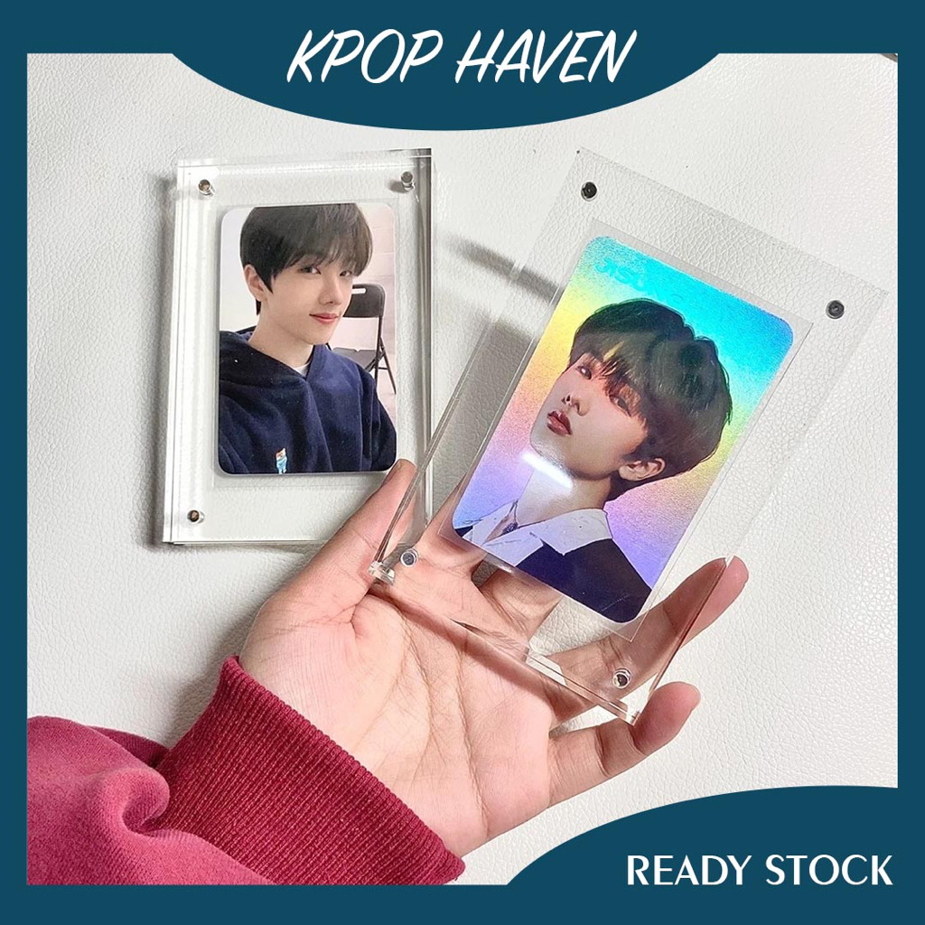 Ins Clear 3 Inch Acrylic Photo Frame Magnetic Frame Holder Desktop ...