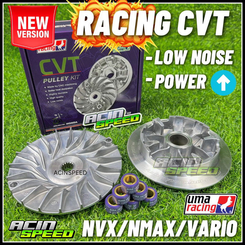 100% UMA RACING CVT Pulley Kit Racing/ NVX155 / NMAX/ Honda Vario 125 ...