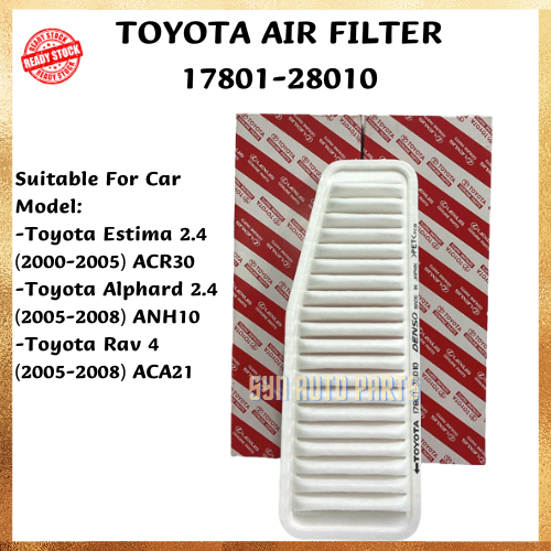 TOYOTA Engine Air Filter 17801-28010-Toyota Estima 2.4 2000-2005 ACR30 ...