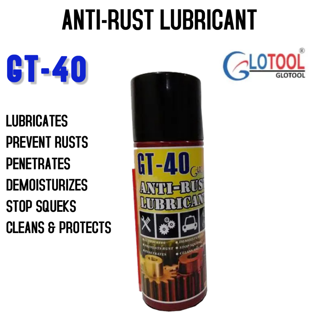 GloTool Glochem GT40 Anti Rust Lubricant Stop Squeaks | Shopee Malaysia