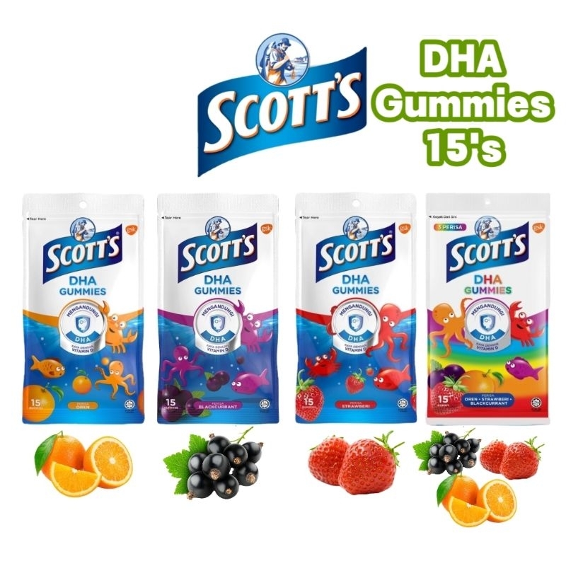 [TKM] Scott's DHA Gummies 15's (45g) | Shopee Malaysia